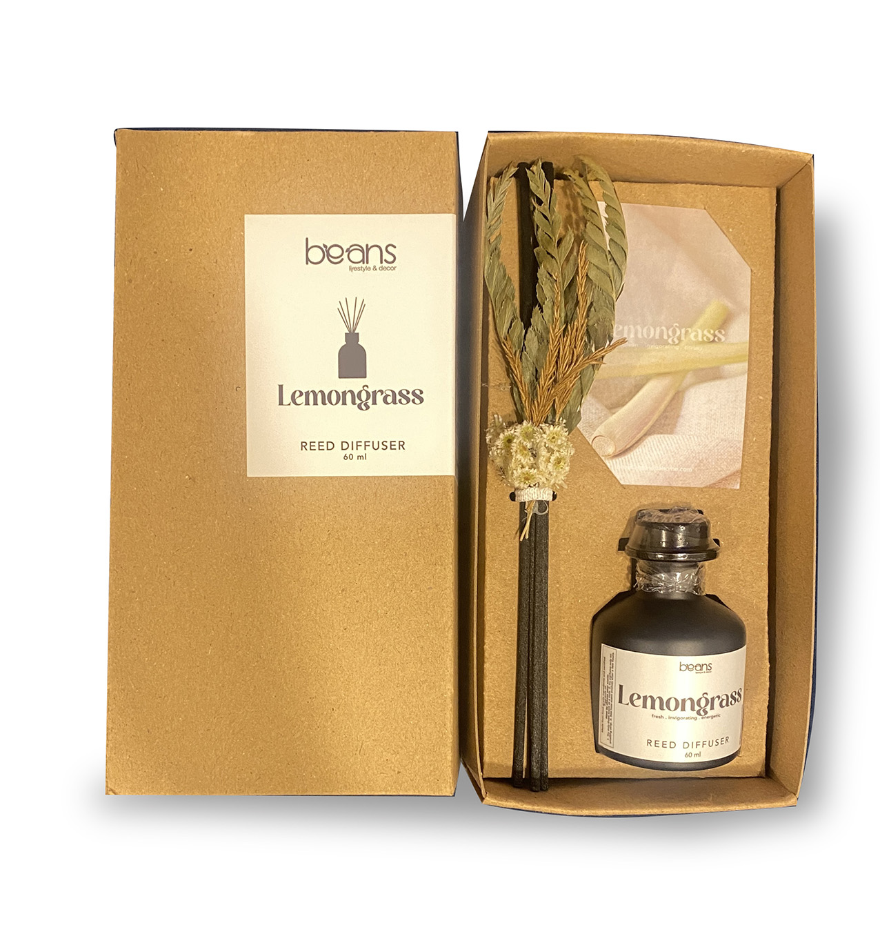 BEANS REED DIFFFFUSER 60 ML TRADITIONAL SCENT - PERKS by Talentvis